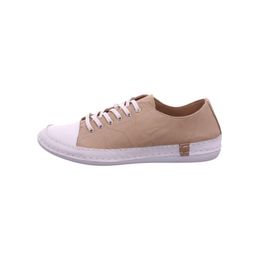 Esgano Damenschn&uuml;rrschuhe halb sportlicher Boden Da.-Sneaker in Braun | Gr.: 36