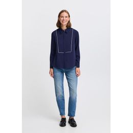 b. young Kurzarm-Bluse BYIDALINE Regular fit in Medieval Blue | Gr.: 38