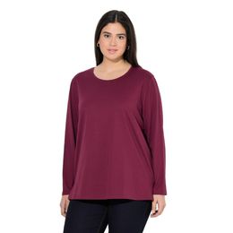 Ulla Popken Shirt in dunkle beere | Gr.: 42-44