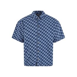 Urban Classics Short Sleeve Shirt in bluelasercheck | Gr.: S