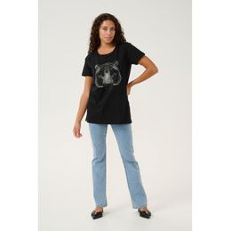 Cream T-shirt CRIan Feminine in Pitch Black | Gr.: S