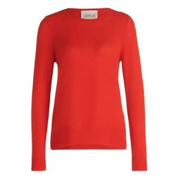 Cartoon Kaschmir-Pullover mit Rundhalsausschnitt in Orange.com | Gr.: 44