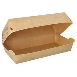 Papstar Conpax (LM) Baguetteboxen, Pappe "NOTPLA" 7,5 cm x 10,7 cm x 22 cm braun 130 St&uuml;ck