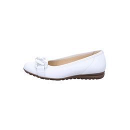 Gabor Comfort Elegante Ballerinas in Wei&szlig; | Gr.: 40