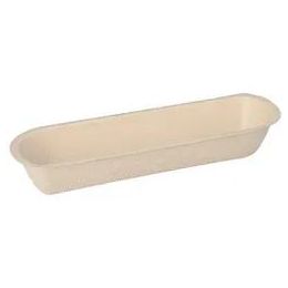 Folia PAPSTAR Conpax (LM) Snacktrays Zuckerrohr 3,3 cm x 7,1 cm x 21 cm natur 600 St&uuml;ck