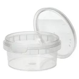 Papstar Starpak Feinkostbecher, PP rund 180 ml &Oslash; 9,5 cm, 4,5 cm transparent mit Originalit&auml;tsverschluss 456 St&uuml;ck