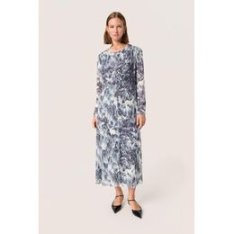 Soaked in Luxury Jerseykleid SLHartley A-shape in Dark Navy Landscape Print | Gr.: XL