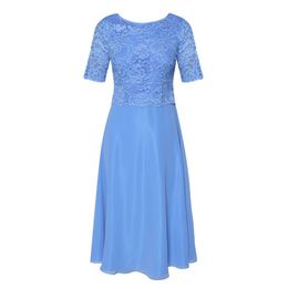 Vera Mont Cocktailkleid mit Spitze in Paris Blue | Gr.: 46