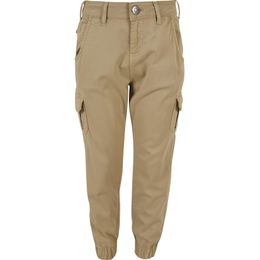 Urban Classics Damen Girls High Waist Cargo Pants in unionbeige | Gr.: 110/116
