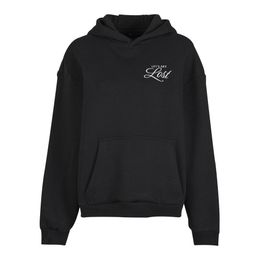 Mister Tee Lost Flowers Ladies Fluffy Hoody in black | Gr.: XS