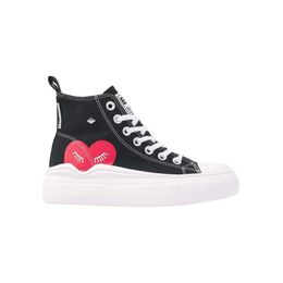 British Knights Sneaker Kaya flow mid in schwarz/rotes herz | Gr.: 40