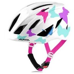 Alpina Pico Kinderfahrradhelm - pearlwhite butterflies gloss - 50-55
