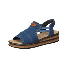 Rieker Komfort-Sandalen in denim/cayenne | Gr.: 39