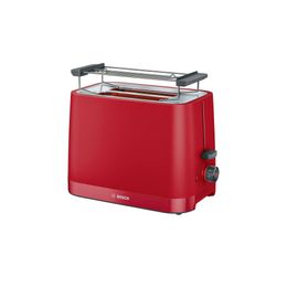 Bosch Toaster TAT3M124 rot Metall,Kunststoff,Edelstahl Ma&szlig;e (cm): B: 29,3 H: 20,7 T: 17.5 &raquo; H&ouml;ffner