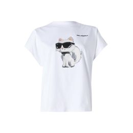 K by KARL LAGERFELD Karl Lagerfeld Shirt 'IKON AQUARELLE C' female White size M