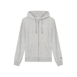 Champion Authentic Athletic Apparel Sweatjacke Damen Gr&ouml;&szlig;e XS hellgrau / wei&szlig;