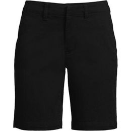 LANDS' END Chino-Bermudas 25 cm, Damen,  Schwarz, by Lands' End
