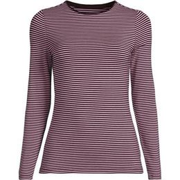 LANDS' END Shirt aus Baumwolle/Modal-Mix mit Rundausschnitt, Damen,  Lila, Baumwolle Modal, by Lands' End
