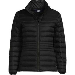 LANDS' END Daunenjacke WANDERWEIGHT Verstaubar Ultraleicht, Damen,  Schwarz, Nylon, by Lands' End