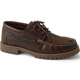 LANDS' END Bootsschuhe aus Leder, Herren,  Braun, Leder, by Lands' End