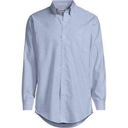 LANDS' END CLASSIC FIT. Buttondown-Kragen. Oxfordhemd, Herren,  Blau, Baumwolle, by Lands' End
