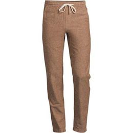 LANDS' END Schlupfbund-Chino, Herren,  Braun, Baumwolle/Elasthan, by Lands' End