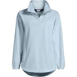 LANDS' END Luxe Fleece-Pullover, Damen,  Blau, Polyester, by Lands' End
