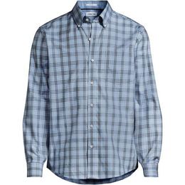 LANDS' END CLASSIC FIT. B&uuml;gelfreies Twillhemd, Herren,  Blau, Baumwolle, by Lands' End