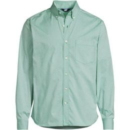 LANDS' END Ultimativ-Hemd, Tailored Fit, Herren,  Gr&uuml;n, Elasthan/Baumwoll-Mischung/Polyester-Mischung, by Lands' End
