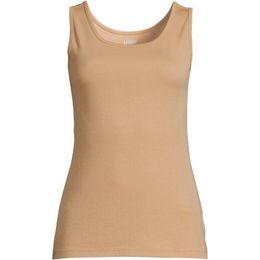 LANDS' END Baumwoll-Top, Damen,  Beige, Baumwolle, by Lands' End