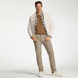 LANDS' END Stretch-Cordhose in Wunschl&auml;nge, Slim Fit, Herren,  Beige, Baumwolle/Elasthan, by Lands' End