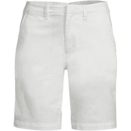 LANDS' END Chino-Bermudas 25 cm, Damen,  Wei&szlig;, by Lands' End