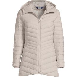 LANDS' END Daunenjacke WANDERWEIGHT Verstaubar Ultraleicht mit Kapuze, Damen,  Schwarz, Nylon/Daunen, by Lands' End