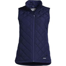 LANDS' END FeatherFree Steppweste, Damen,  Blau, Polyester, by Lands' End