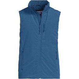 LANDS' END Isolierte Weste, Herren,  Blau, Elasthan/Polyester-Mischung, by Lands' End