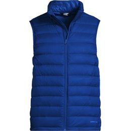 LANDS' END Ultraleichte verstaubare Wanderweight-Daunenweste, Herren,  Blau, Polyester/Nylon/Daunen, by Lands' End