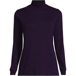 LANDS' END Stehkragen-Shirt, Damen,  Lila, Baumwolle, by Lands' End