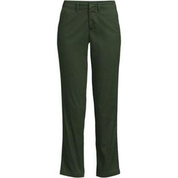 LANDS' END 7/8-Chinos mit geradem Bein Mid Waist, Damen,  Gr&uuml;n, by Lands' End