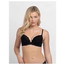 B&uuml;gel-BH Dorina "Perfect Lace", Damen, Gr. 85, Cup B, schwarz, Obermaterial: 90% Nylon, 10% Elasthan, BHs B&uuml;gel-BH, mit B&uuml;gel, verstellbare Tr&auml;ger, mit Spitze, bequem, weich