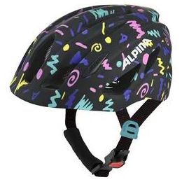 Alpina Pico Kinderfahrradhelm - black-confetti gloss - 50-55