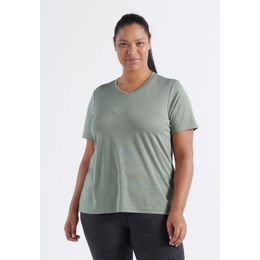 Funktionsshirt Q BY ENDURANCE "ANNABELLE", Herren, Gr. 50, gr&uuml;n, 100% Polyester, unifarben, normal, V-Ausschnitt, Shirts Funktionsshirt, mit QUICK DRY-Technologie