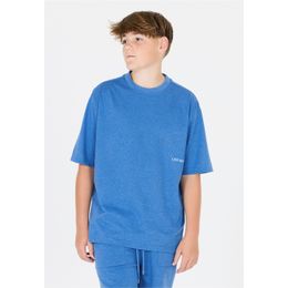 Funktionsshirt LES'ARCS "Ziv", Jungen, Gr. 164, blau (hellblau), 40% Polyester, unifarben, Rundhals, Shirts Funktionsshirt, mit 4-Wege-Stretch