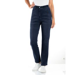 WITT Damen High-waist-Jeans mit innenliegendem Dehnbund, dark blue, Gr&ouml;&szlig;e 21