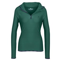 Black Forest Funktionsshirt mit Kapuze gr&uuml;n Damen XS