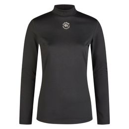 Pikeur Athleisure Funktions-Shirt mit Stehkragen schwarz Damen 44