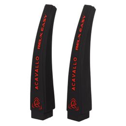 ACAVALLO Silikonarm f&uuml;r Steigb&uuml;gel Rel-X EASY schwarz/rot Einheitsgr&ouml;&szlig;e
