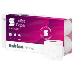 satino by Wepa Prestige Toilettenpapier MT1, 3-lagig, 250 Blatt 1 Pack = 72 Rollen