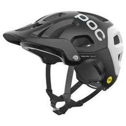 POC Tectal Race MIPS Helm - Uranium Black/Hydrogen White Matt - 51-54