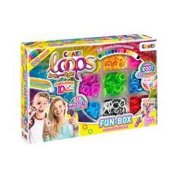 Craze Loops Fun Box Kreativset mit &uuml;ber 800 farbenfrohen Loops und Zubeh&ouml;r, Basteln