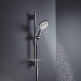 Grohe Rainshower SmartActive Brausegarnitur mit Stange und Ablage, 3 Strahlarten, 26575000,